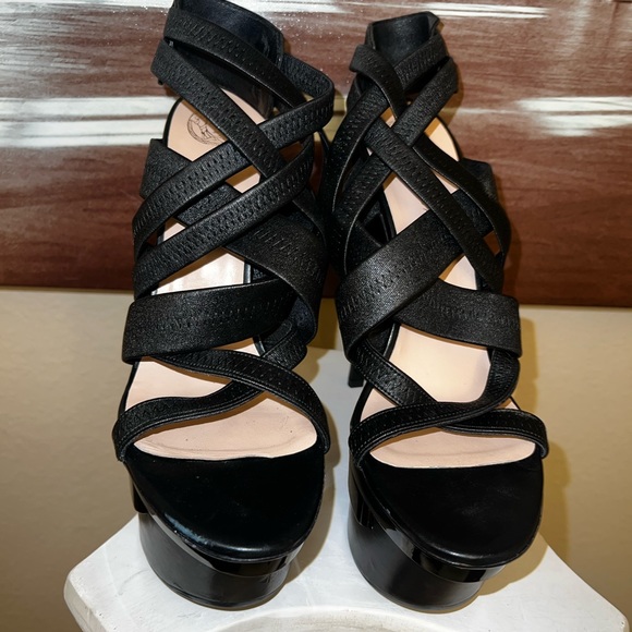 Versace | Shoes | Versace Triple Platform Heels | Poshmark